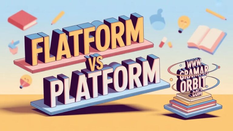 Flatform vs Platform the complete Guide - Grammar Orbit